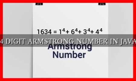 4 DIGIT ARMSTRONG NUMBER IN JAVA - Wadaef