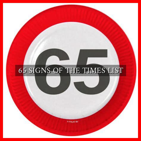 65 SIGNS OF THE TIMES LIST - Wadaef