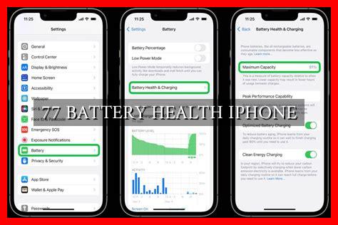 77 BATTERY HEALTH IPHONE - Wadaef