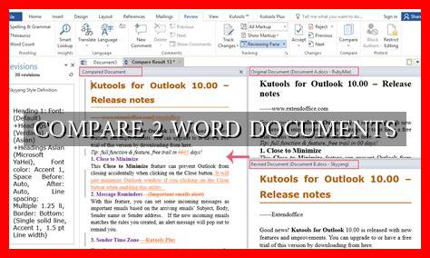COMPARE 2 WORD DOCUMENTS - Wadaef