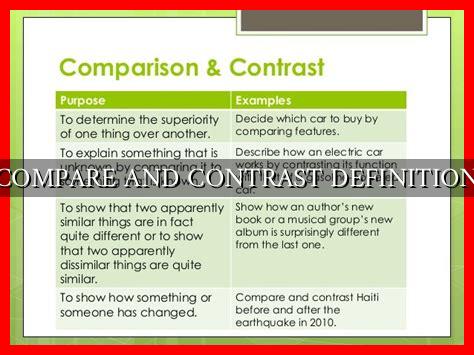 COMPARE AND CONTRAST DEFINITION - Wadaef