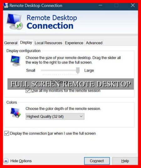 FULL SCREEN REMOTE DESKTOP - Wadaef