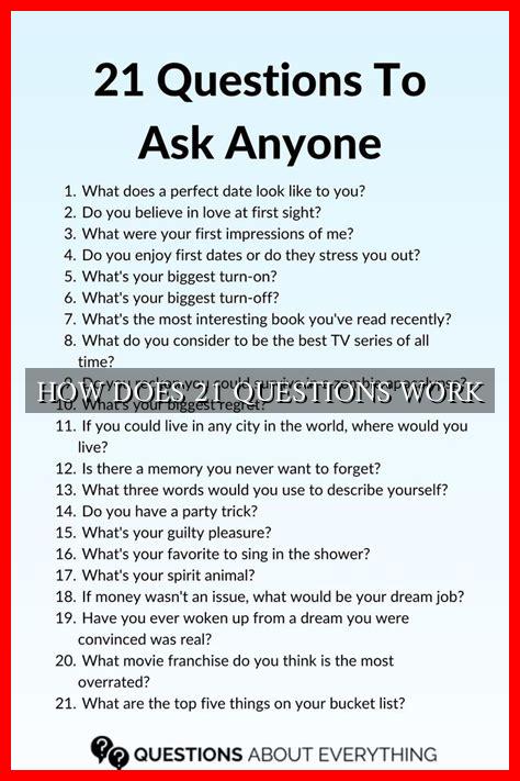 HOW DOES 21 QUESTIONS WORK - Wadaef