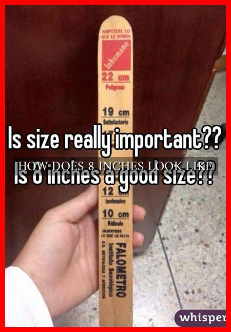 HOW DOES 8 INCHES LOOK LIKE - Wadaef