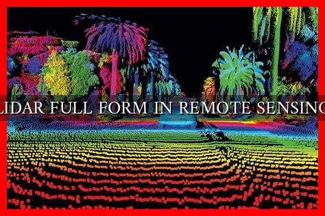 LIDAR FULL FORM IN REMOTE SENSING - Wadaef