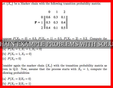 MARKOV CHAIN EXAMPLE PROBLEMS WITH SOLUTIONS PDF - Wadaef