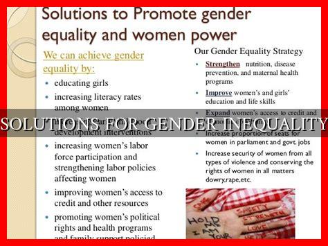 SOLUTIONS FOR GENDER INEQUALITY - Wadaef