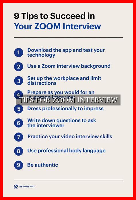 TIPS FOR ZOOM INTERVIEW - Wadaef