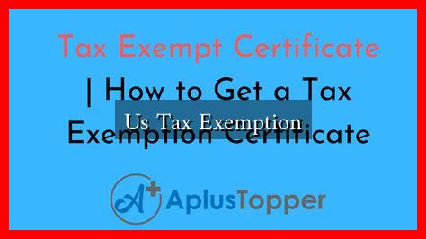 Us Tax Exemption - Wadaef